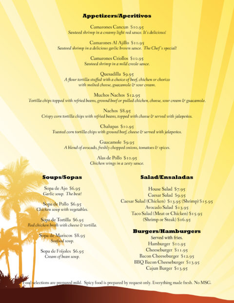 Cancun Inn Restaurant | Authentic Mexican Cuisine